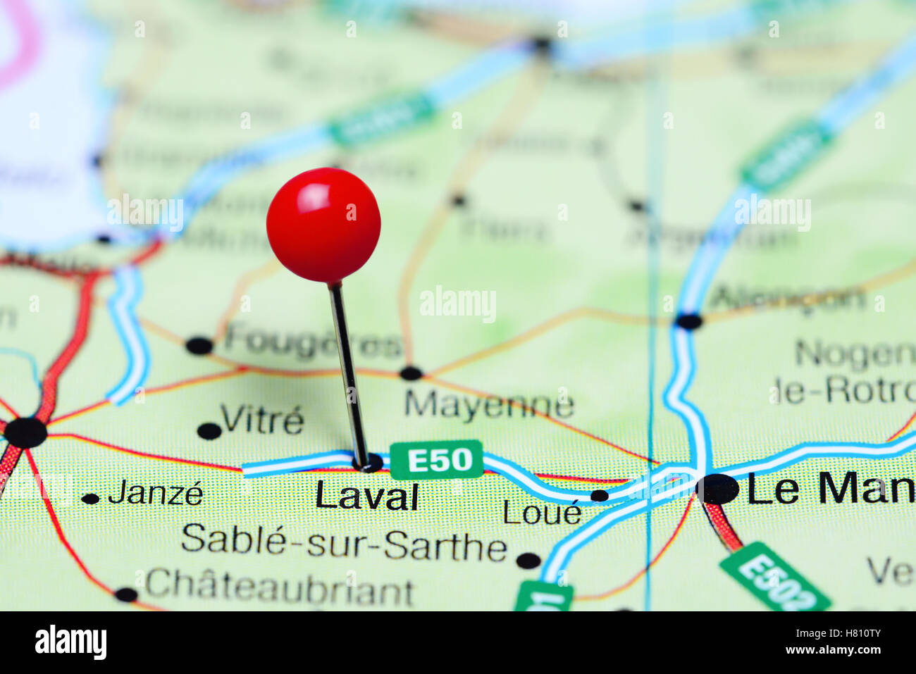 Carte Laval Banque d'image et photos - Alamy