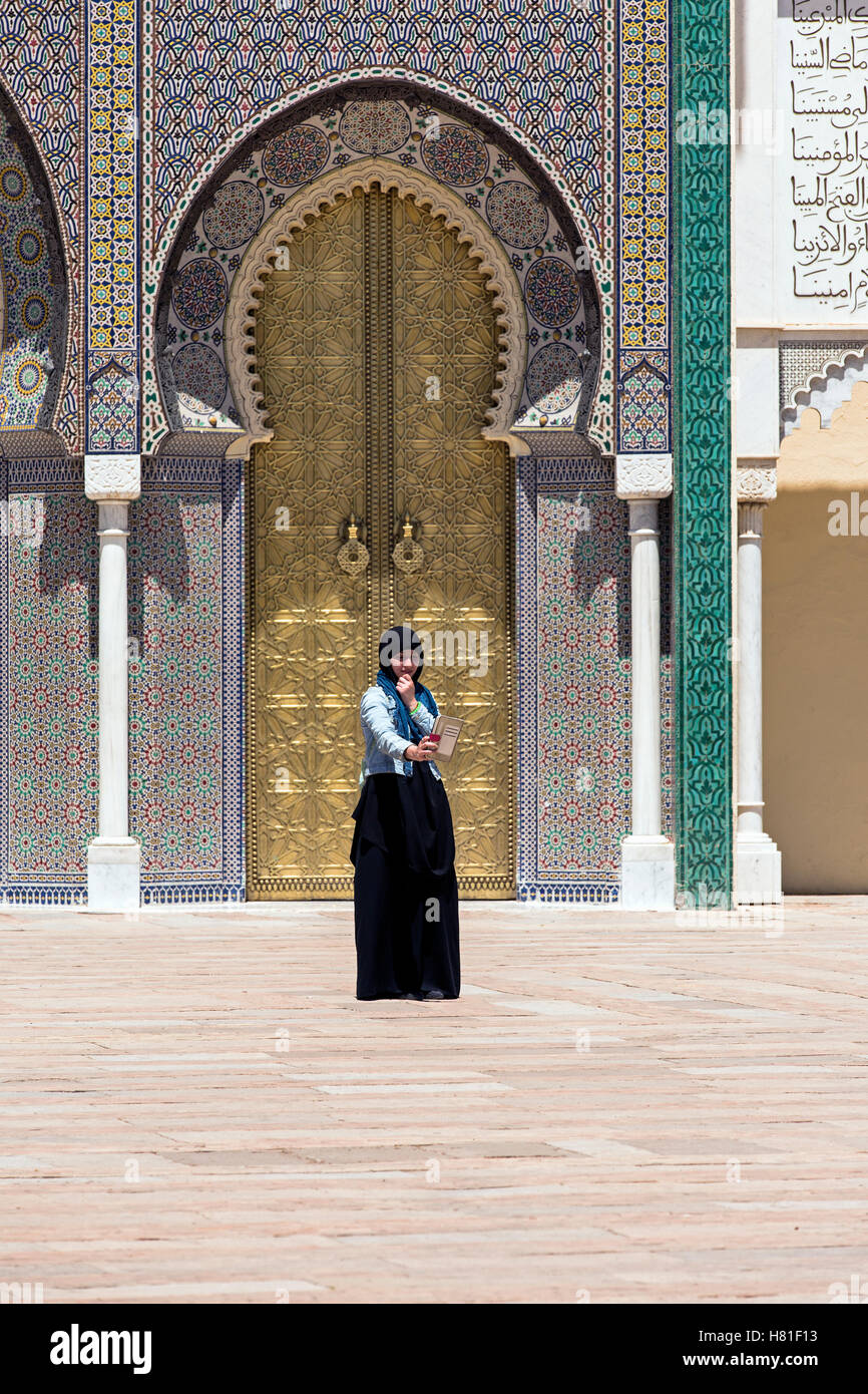 Le Maroc, Fès,Dar el-Makhzen, le palais royal de Fès Photo Stock - Alamy