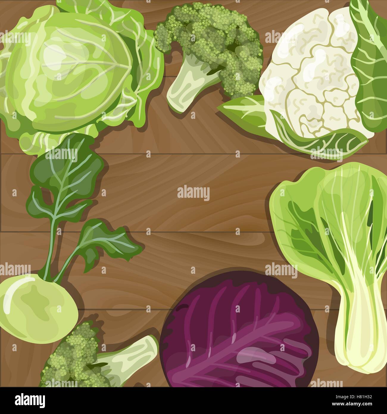 Types de chou fleur Banque d'images vectorielles - Alamy