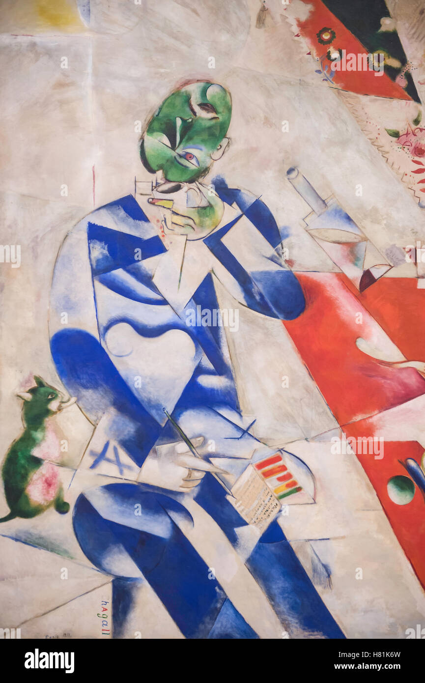 Half-Past trois (le poète), 1911, Marc Chagall, Français, 1887-1985 ...