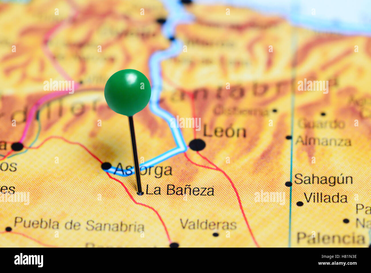 La baneza espagne carte Banque de photographies et d’images à haute ...