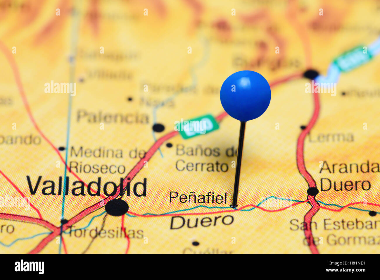 Penafiel sur une carte Banque de photographies et d’images à haute ...