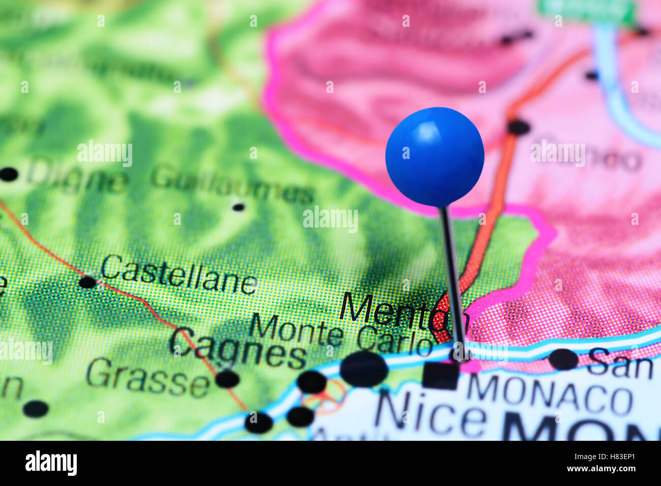 France sur map Banque de photographies et d’images à haute résolution ...