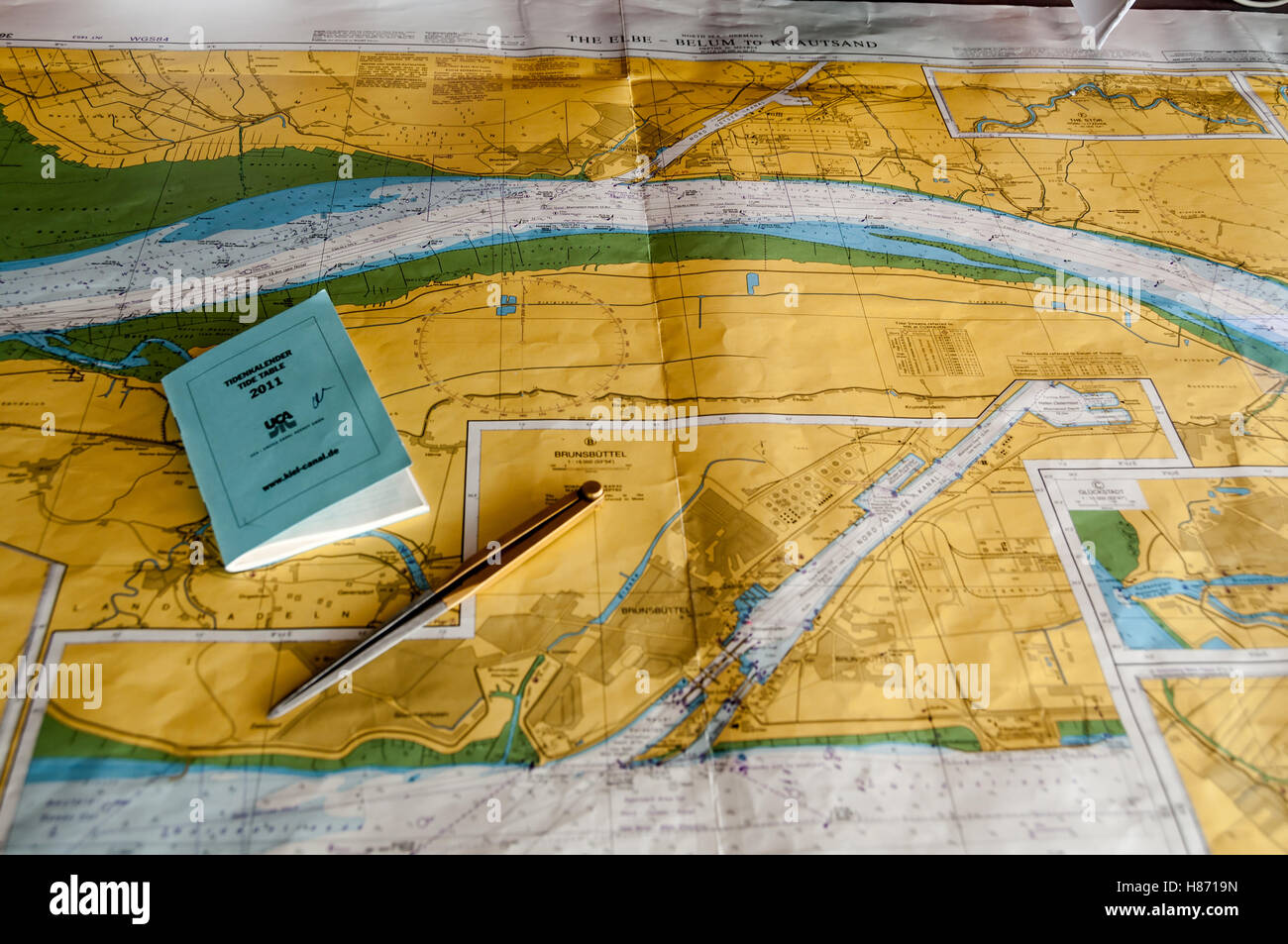 Kiel canal map Banque de photographies et d’images à haute résolution ...