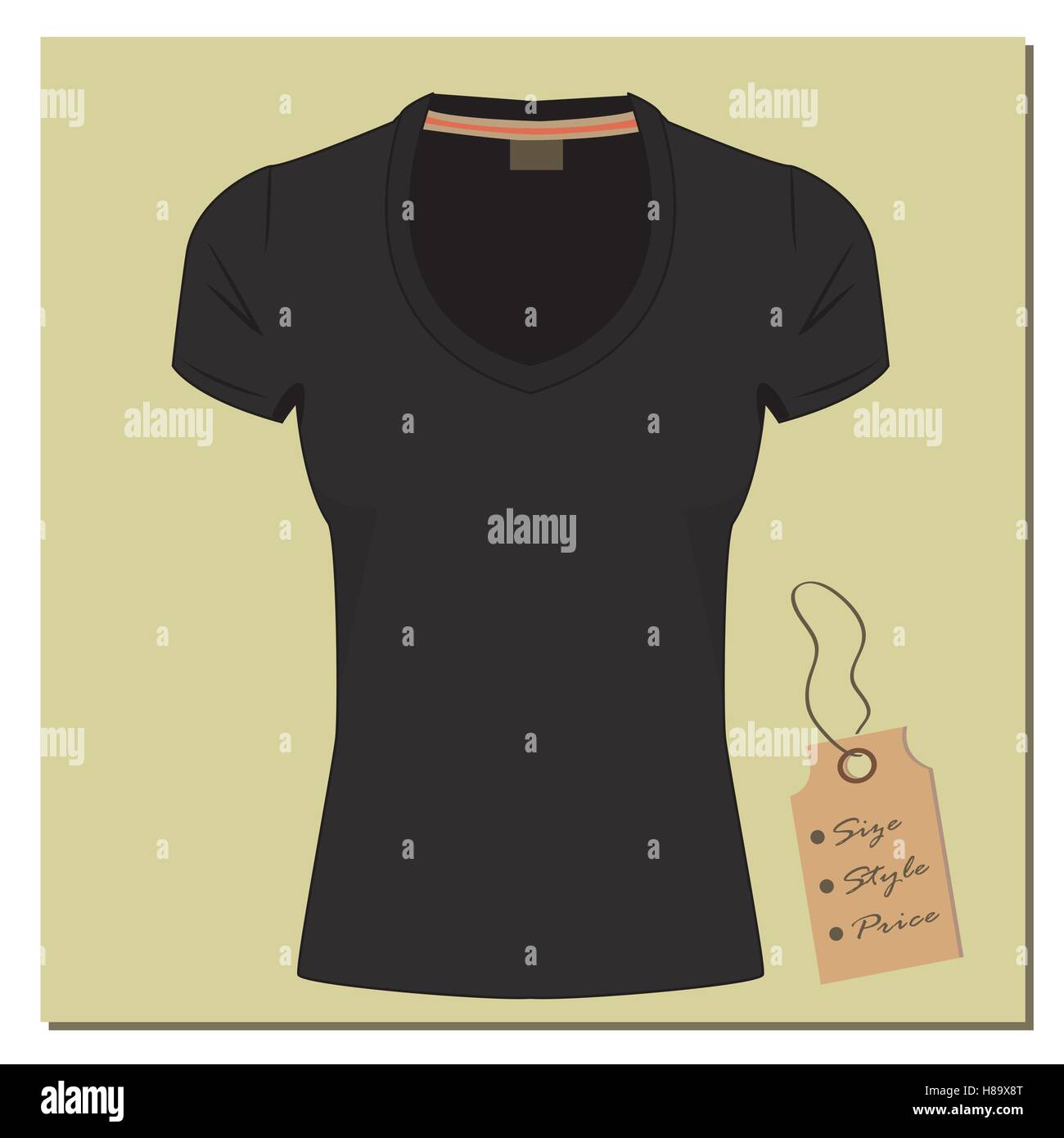 Black tee shirt Banque d'images vectorielles - Alamy