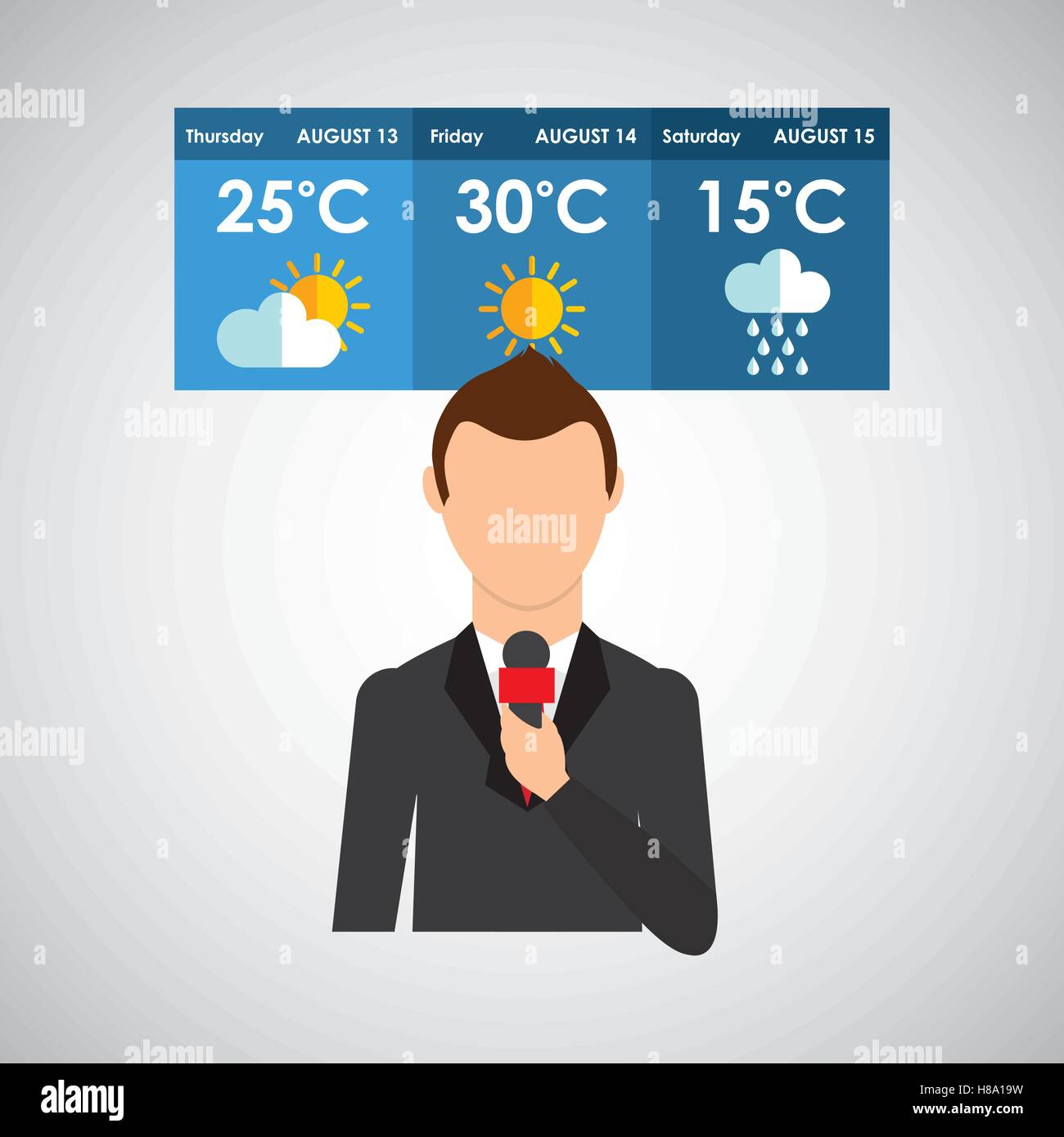 Weatherman cartoon Banque de photographies et d’images à haute ...
