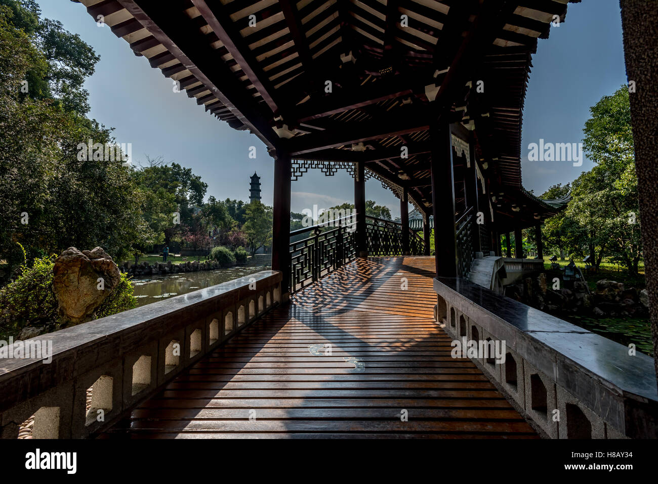 Pont pagode pont chinois Banque de photographies et d’images à haute ...