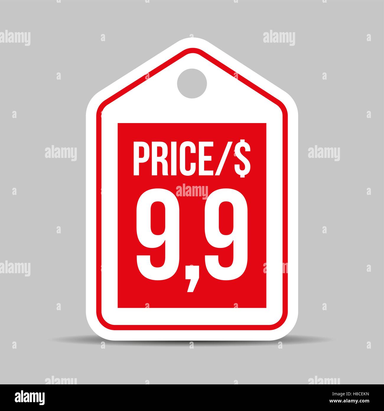 Price tag vector Banque d'images vectorielles - Alamy