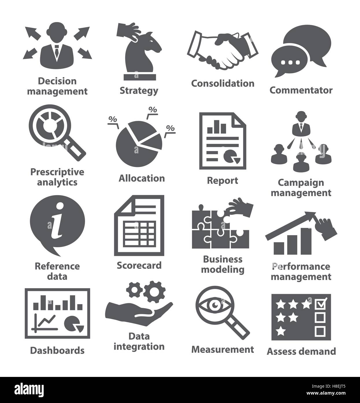 Gestion de la demande des clients Banque d'images vectorielles - Alamy