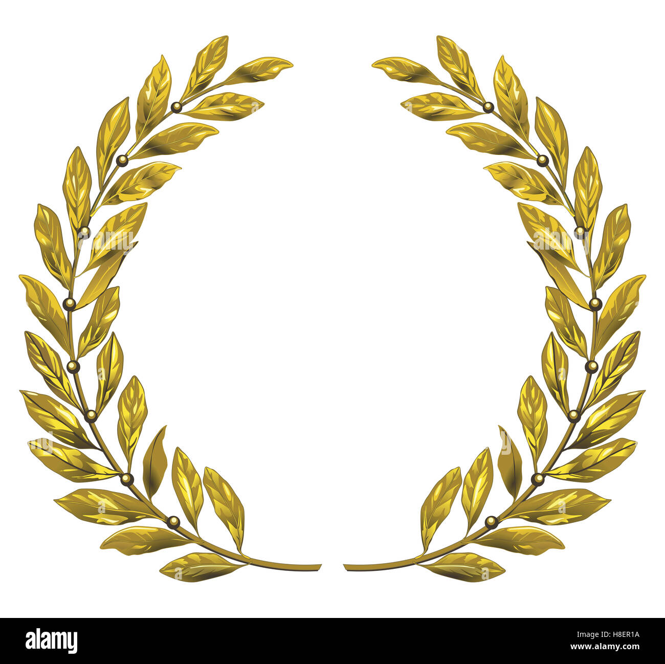 Couronne de laurier d'or Banque de photographies et d’images à haute résolution - Alamy