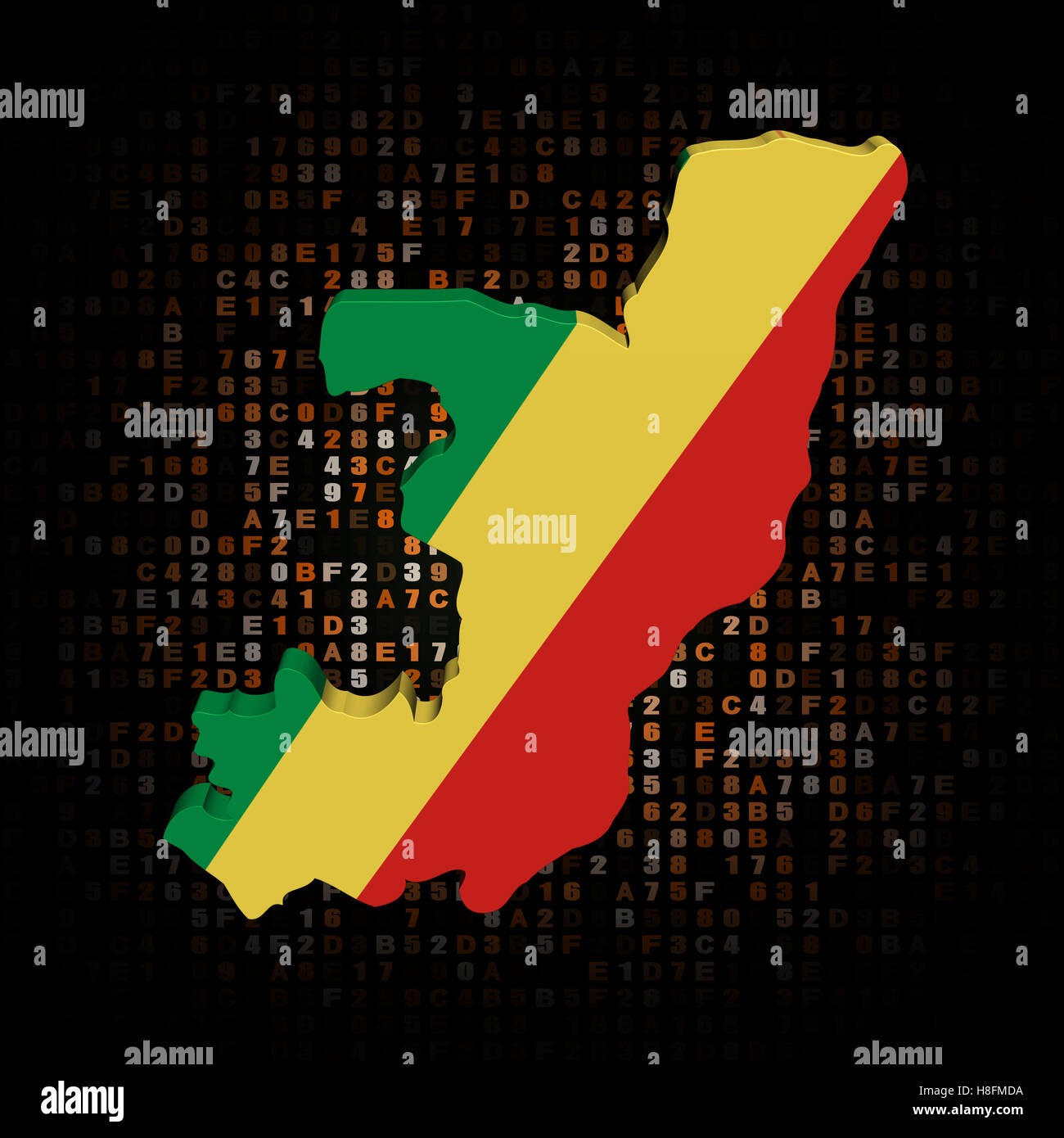 Congo map Banque de photographies et d’images à haute résolution - Alamy