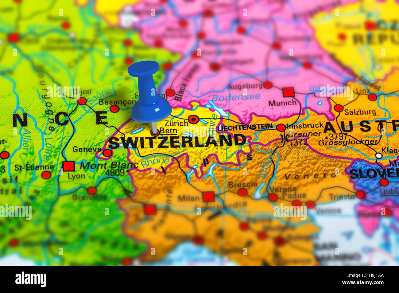 Bern map Banque de photographies et d’images à haute résolution - Alamy