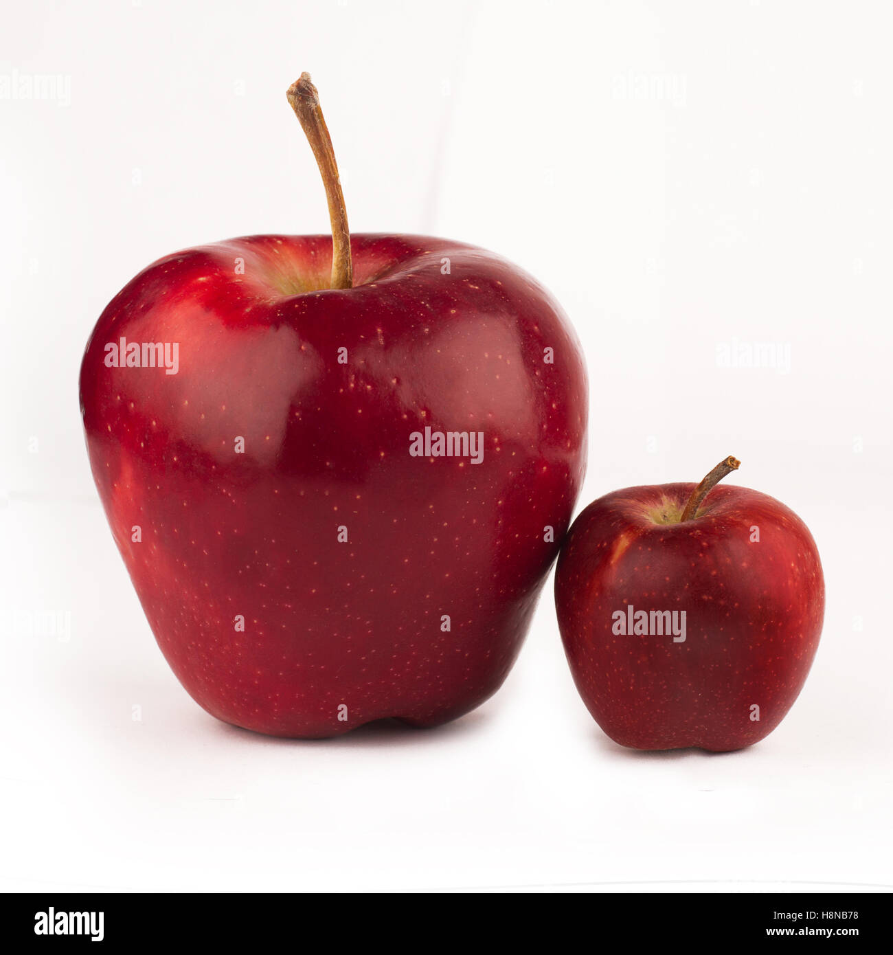 Petite pomme rouge Banque de photographies et d’images à haute ...