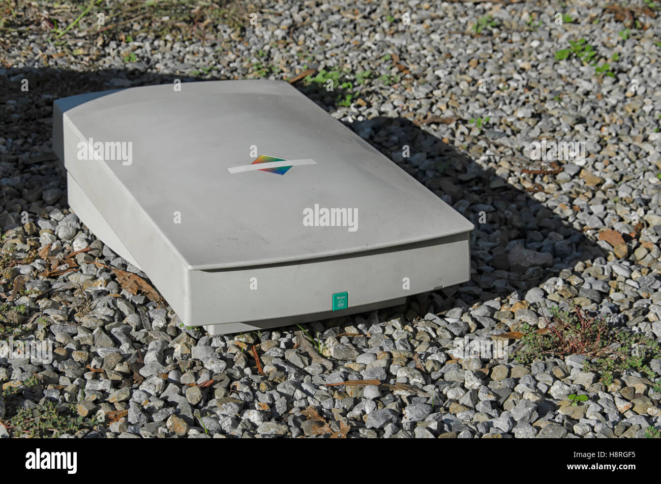 Vue d'un scanner des années 90 Photo Stock - Alamy