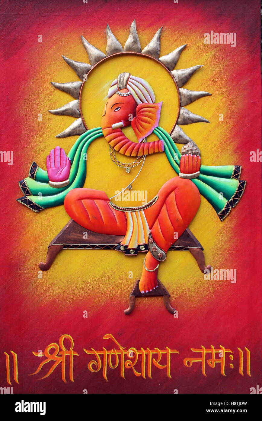 Lord ganesha painting Banque de photographies et d’images à haute ...