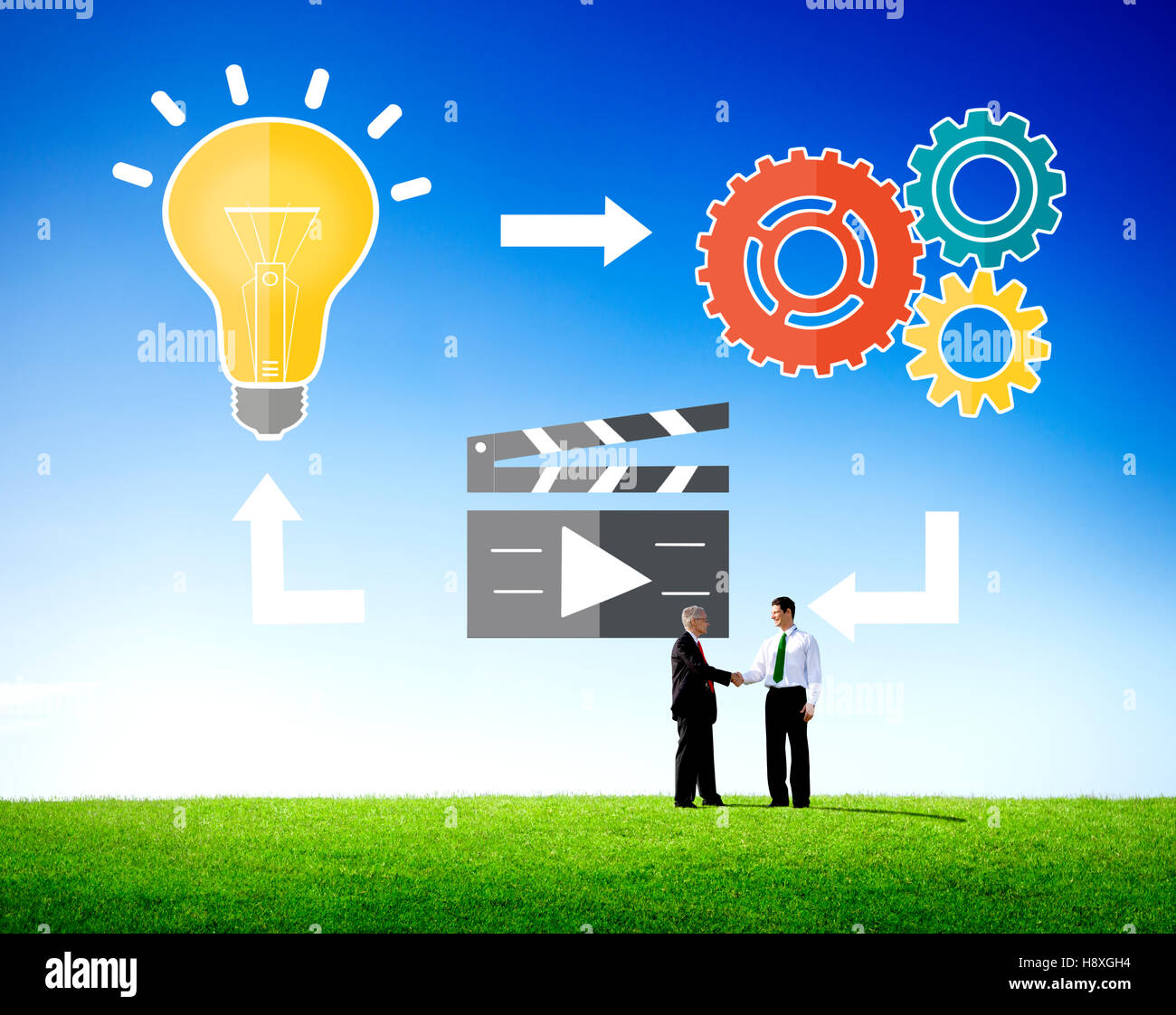 Des idées de planification de la créativité d'Inspiration pensées Concept multimédia Photo Stock ...