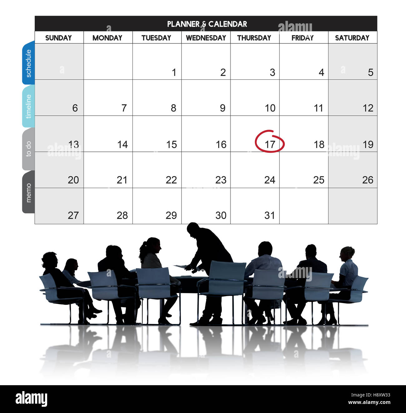 Plans de calendrier Banque d'images détourées - Alamy
