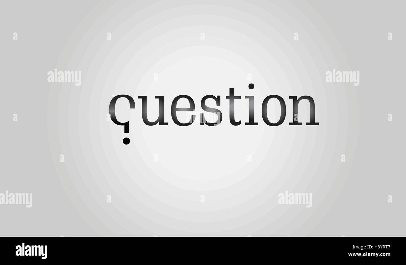 Question mark symbol Banque d'images noir et blanc - Alamy