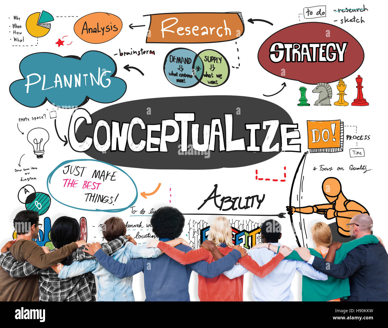 Conceptualiser des idées d'innovation Concept Concept Photo Stock - Alamy