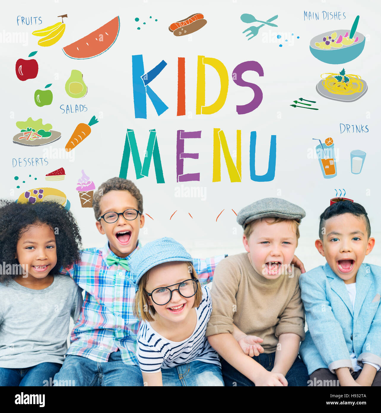 Menu pour enfants restaurant Banque de photographies et d’images à ...