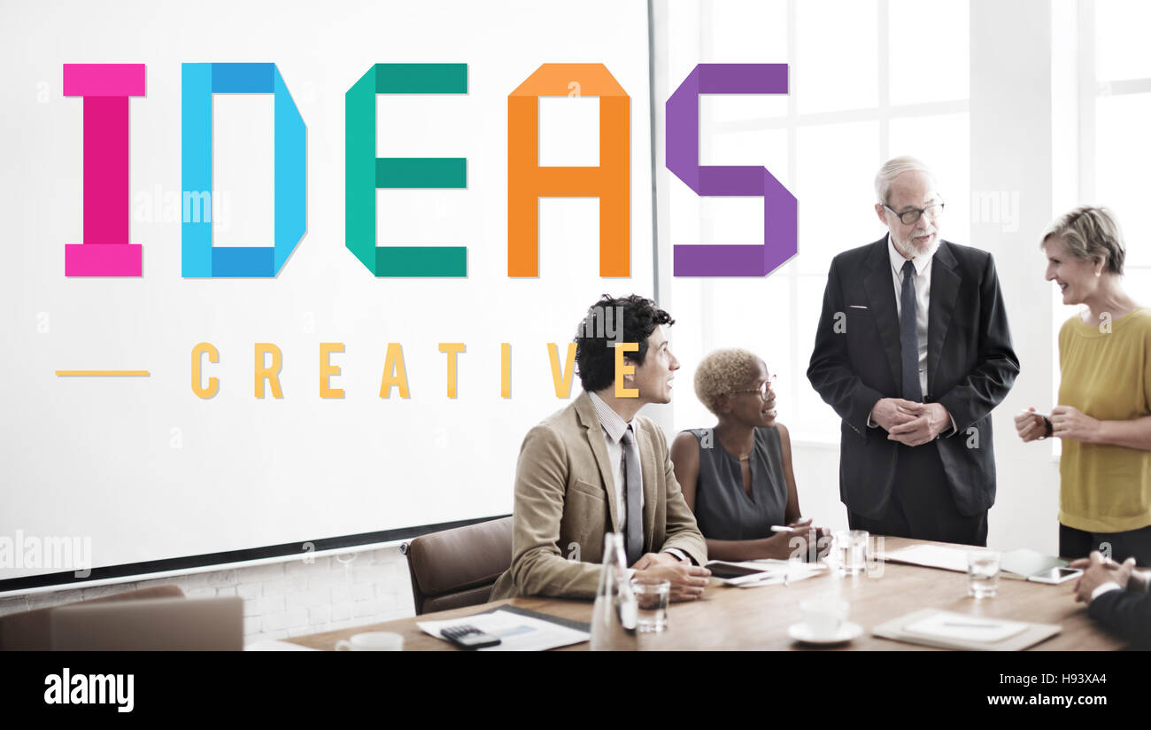 Plan d'idées Design Vision Concept pensées Stratégie Photo Stock - Alamy