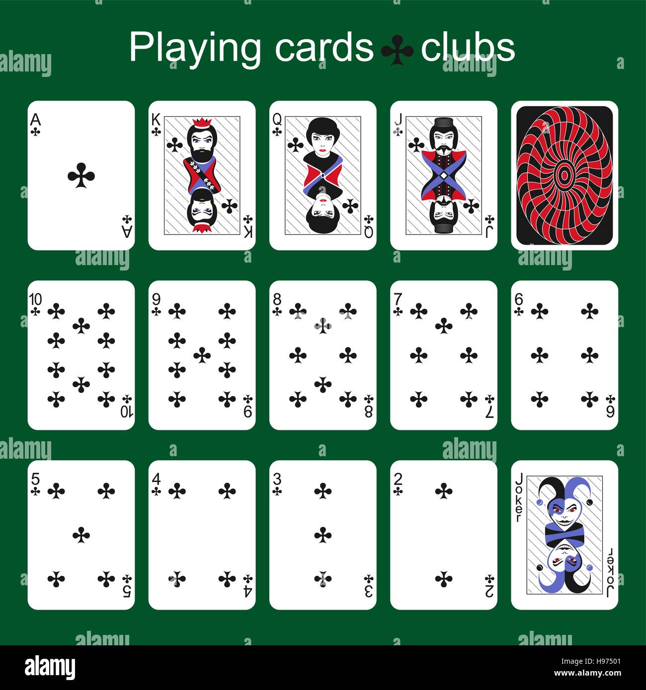 Les cartes à jouer Banque d'images vectorielles - Alamy