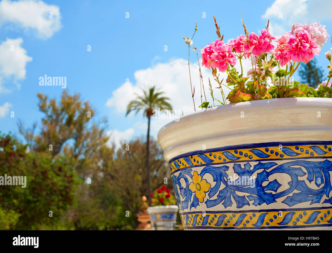 Jardins du parc Maria Luisa de Séville en Andalousie Espagne Photo ...