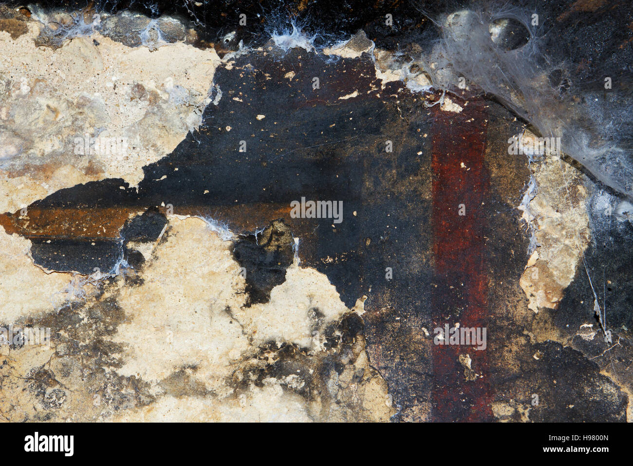 Fresques de l'église de roche de San Pietro a Buscemi, Syracuse, Sicile ...