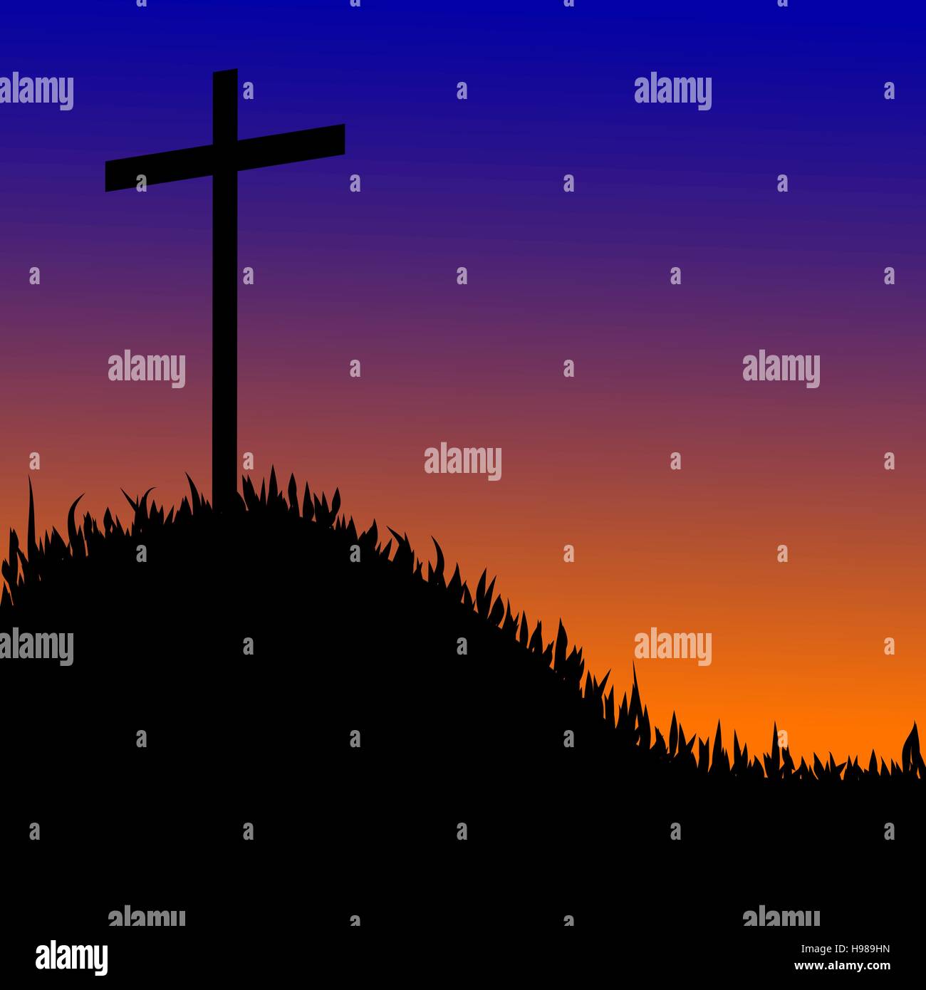 Symbole religieux d'une croix Banque d'images vectorielles - Alamy