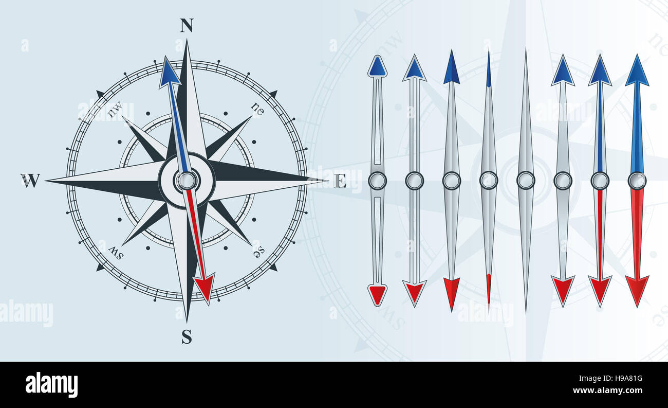 Boussole windrose Banque de photographies et d’images à haute ...