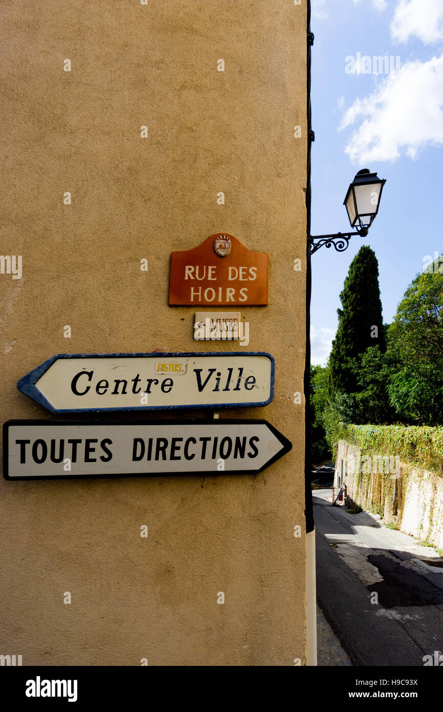 Toutes Directions et du centre ville des signes dans le sud de la ...