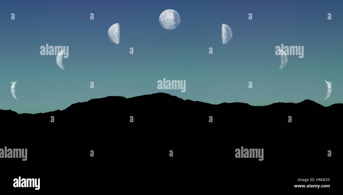 Les phases de la lune Banque de photographies et d’images à haute ...