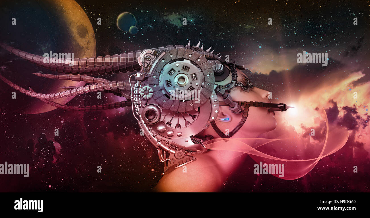 Cyborg woman Banque de photographies et d’images à haute résolution - Alamy