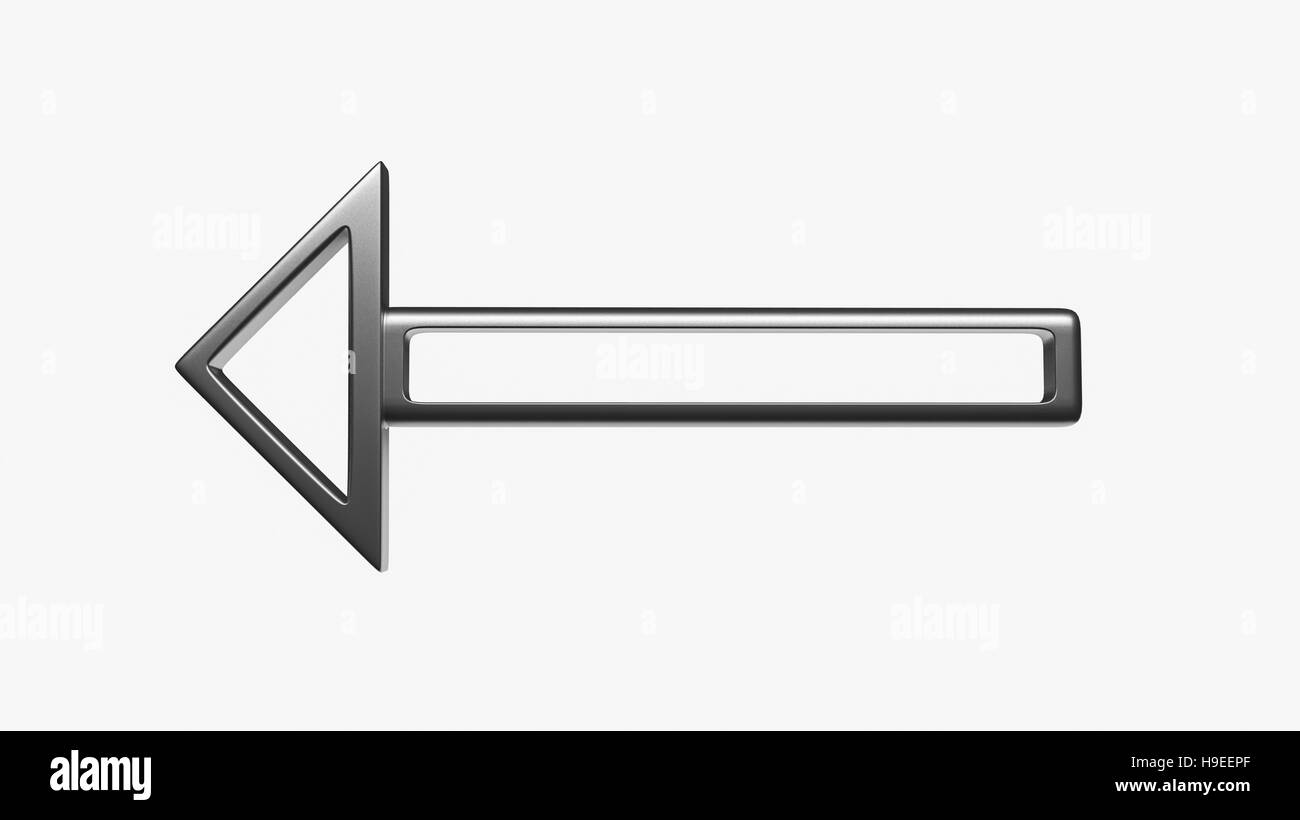 Symbole de la courbe gauche Banque d'images détourées - Alamy