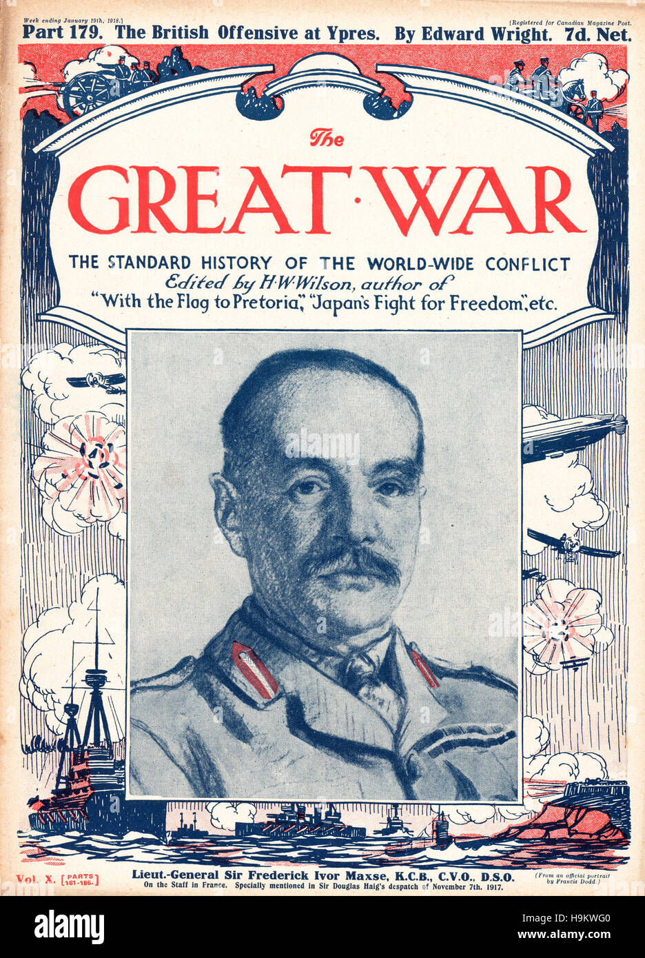 1918 La Grande Guerre page avant le Lieutenant-général Sir Frederick ...