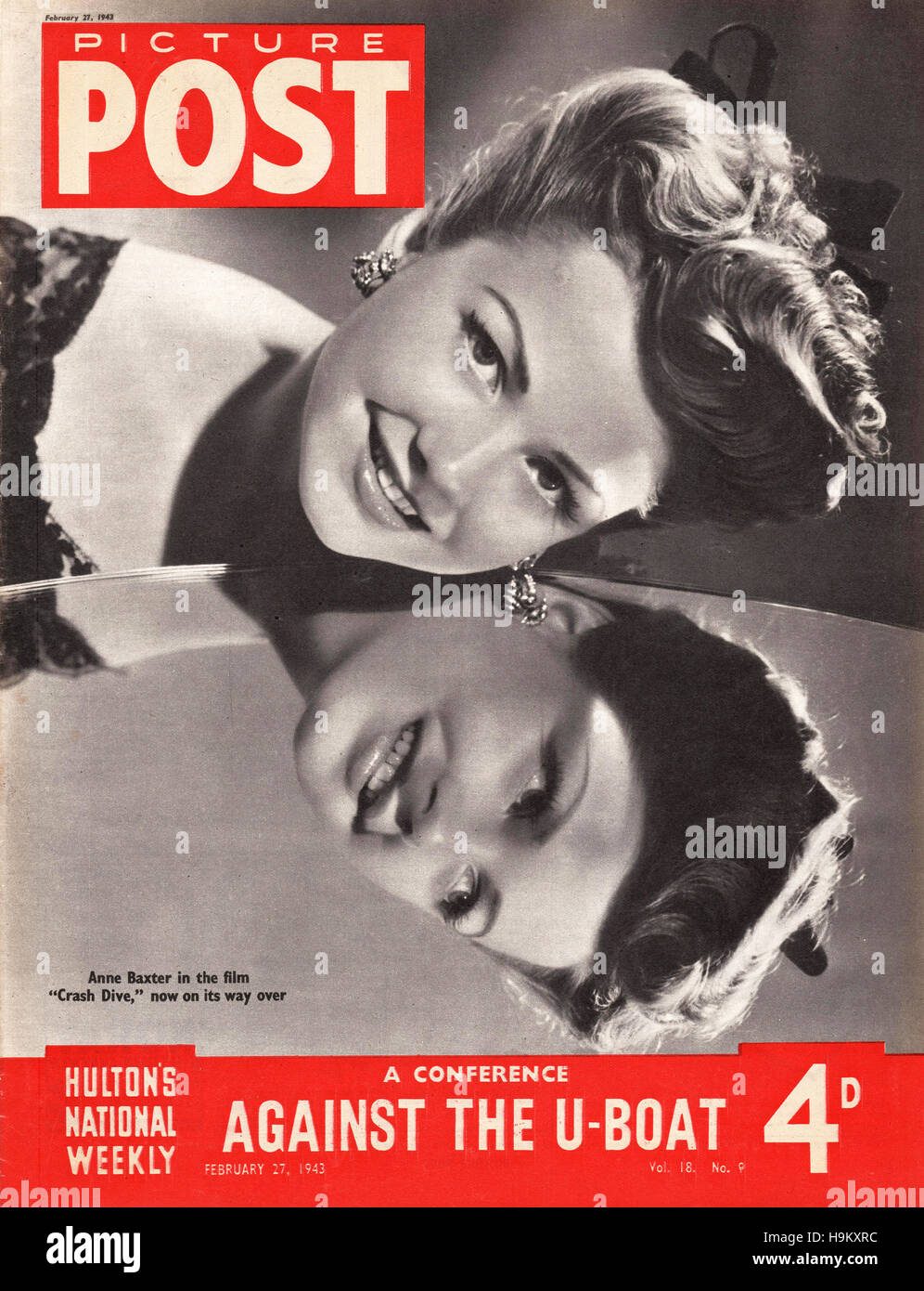 1943 Photo Poster actrice Anne Baxter Photo Stock - Alamy