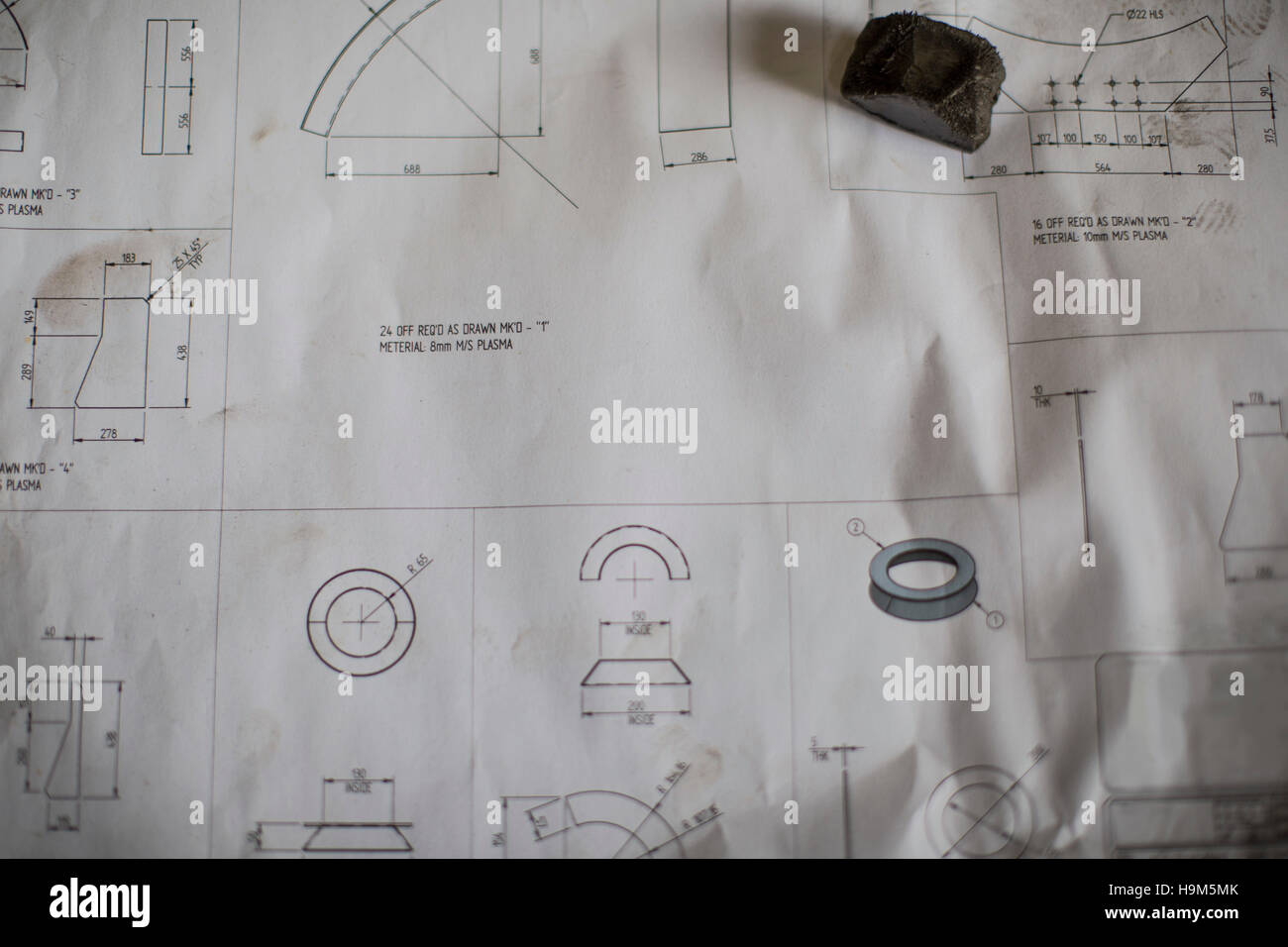 Le plan technique Banque de photographies et d’images à haute ...