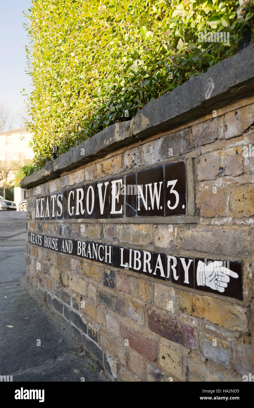 Keats grove Banque de photographies et d’images à haute résolution - Alamy