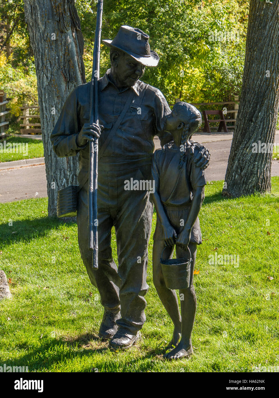 "Générations" sculpture, 1996, Jim Maher, D.C. Booth Historic National ...