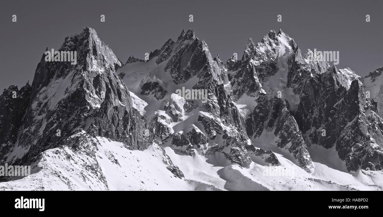Chamonix mont blanc neige montagne Banque de photographies et d’images ...
