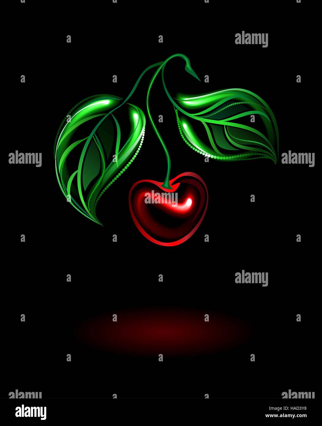 Pousse pousse rouge Banque d'images vectorielles - Alamy