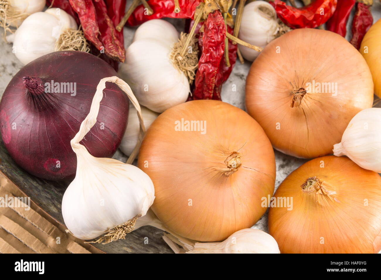 Oignon ail Banque de photographies et d’images à haute résolution - Alamy