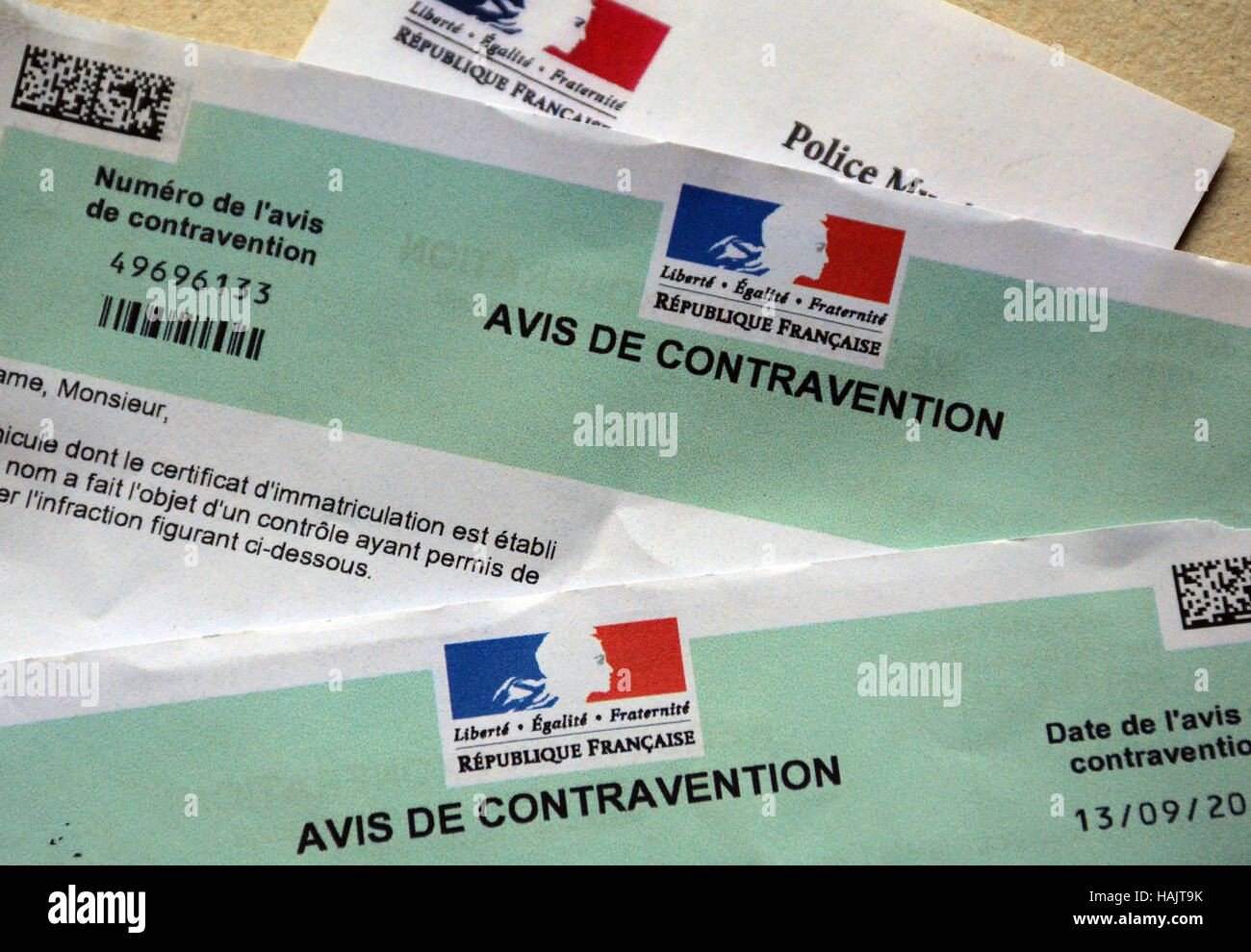 Lettre de notification officielle Banque de photographies et d’images à ...