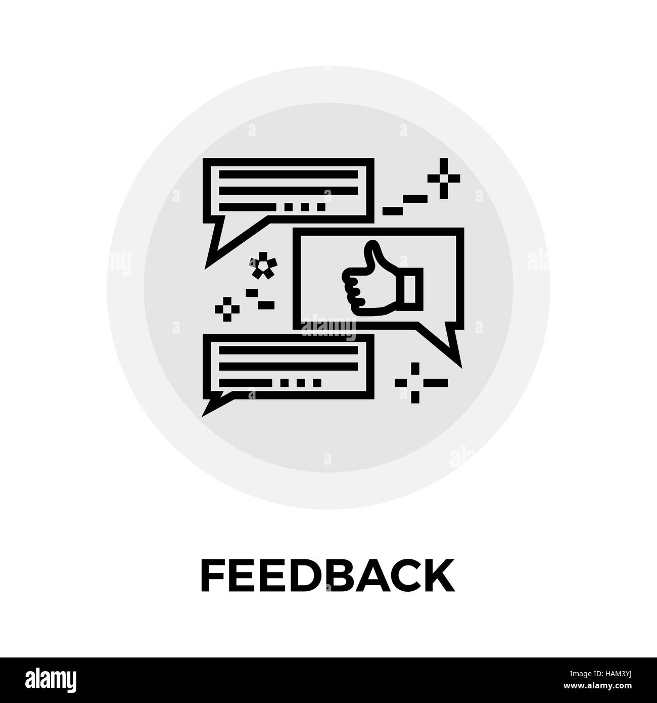 Icône rétroaction vecteur. L'icône de la télévision isolé sur fond ...