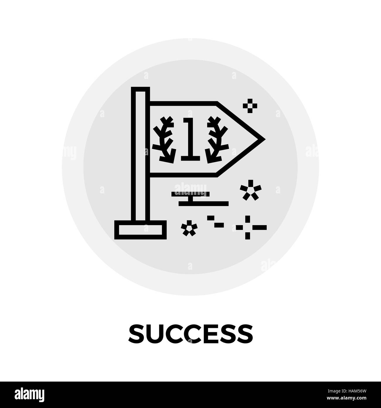 L'icône de réussite vecteur. L'icône de la télévision isolé sur fond ...