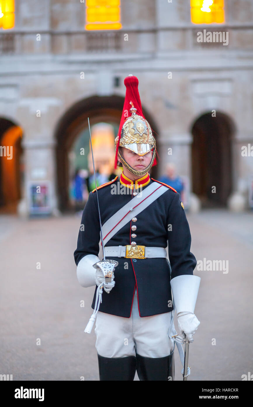 Guard at horse guards parade Banque de photographies et d’images à ...