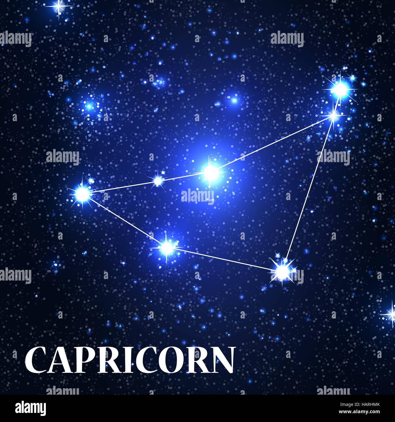 Signe astrologique Capricorne symbole. Vector Illustration Image ...