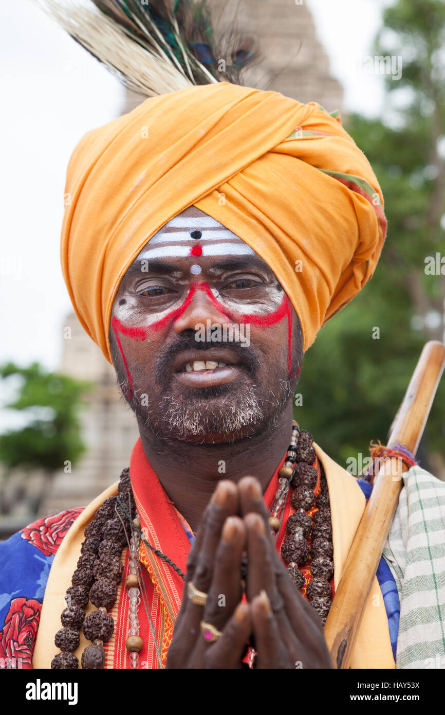 Visage homme hindou avec turban Banque de photographies et d’images à ...