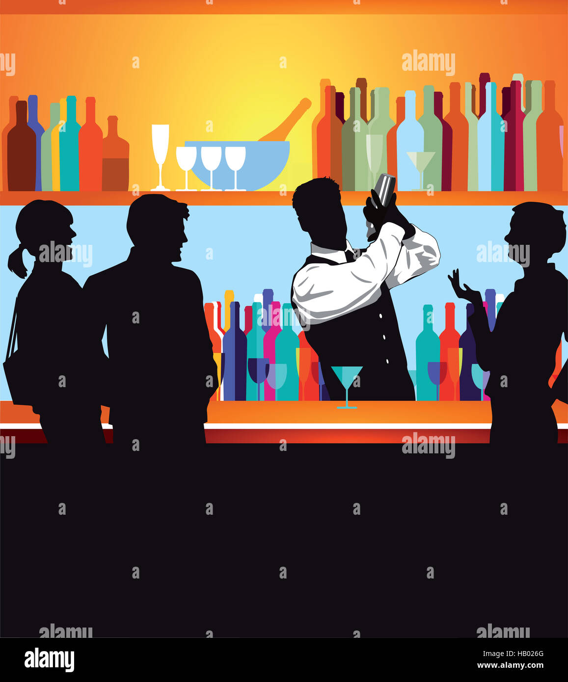 Gens du bar Banque de photographies et d’images à haute résolution - Alamy