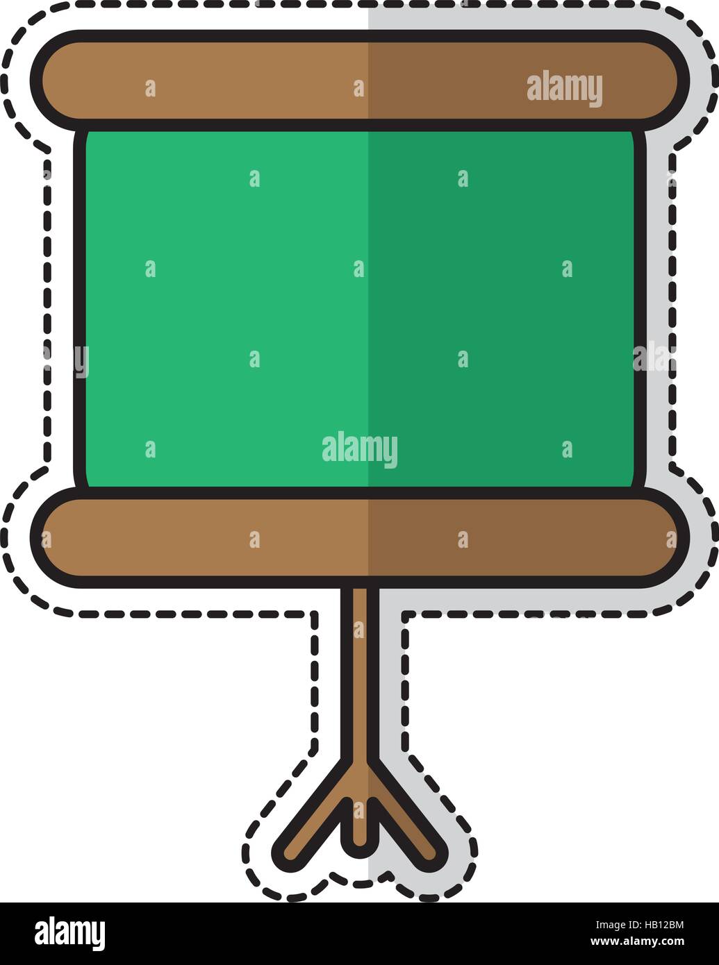 Tableau école icône sur fond blanc. vector illustration Image ...